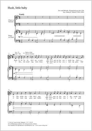Hush Little Baby Sheet Music