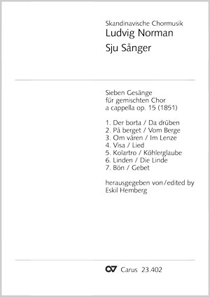 Norman: Sju Sånger - Noten