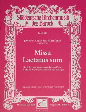 Rathgeber: Missa Laetatus sum - Noten